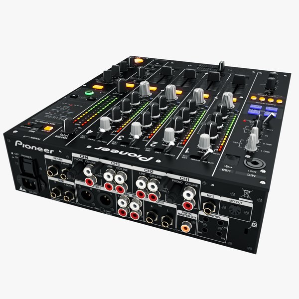 dj mixer pioneer djm-850 3d max