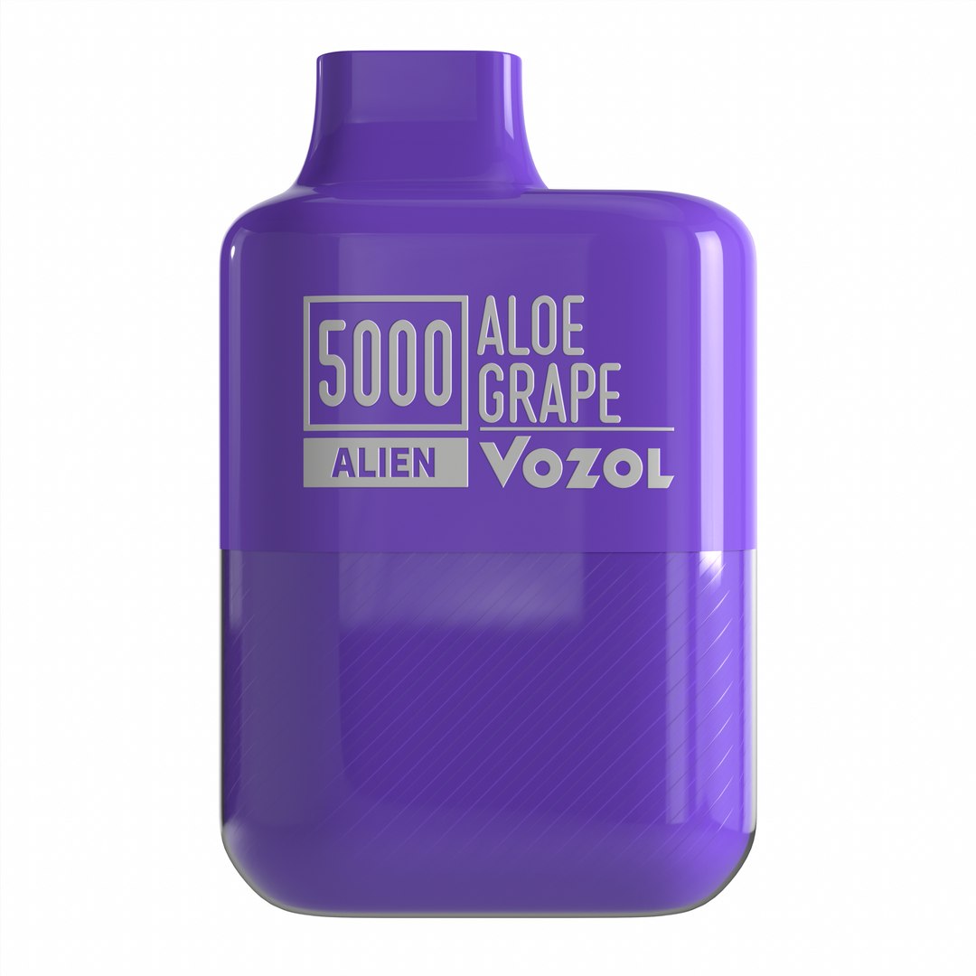 Vozol Alien 5000 Aloe Grape - 3D Model PBR 4K Low-poly 3D Model 3D ...