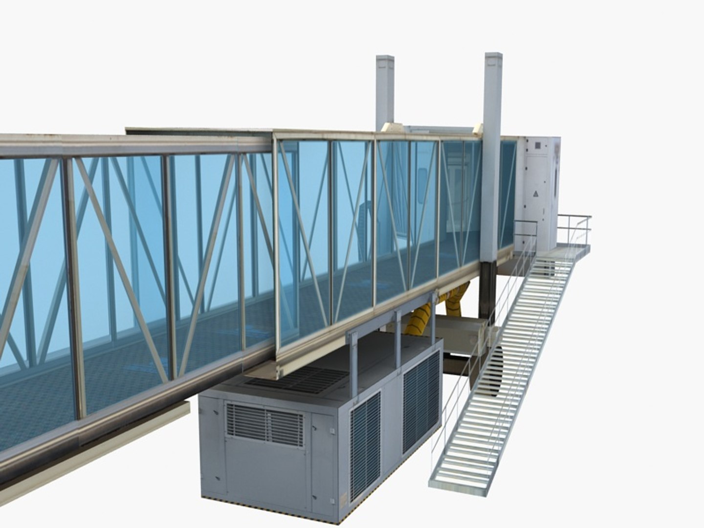 3D Airport Terminal Jetway Bridge Model - TurboSquid 1373341