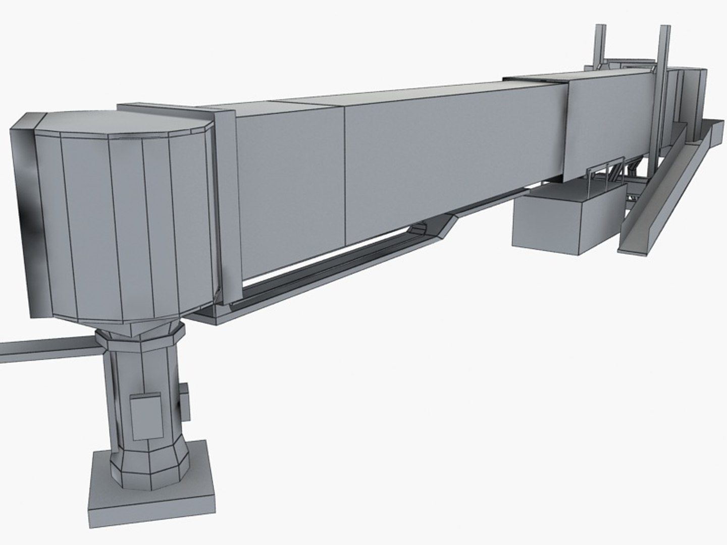 3D Airport Terminal Jetway Bridge Model - TurboSquid 1373341