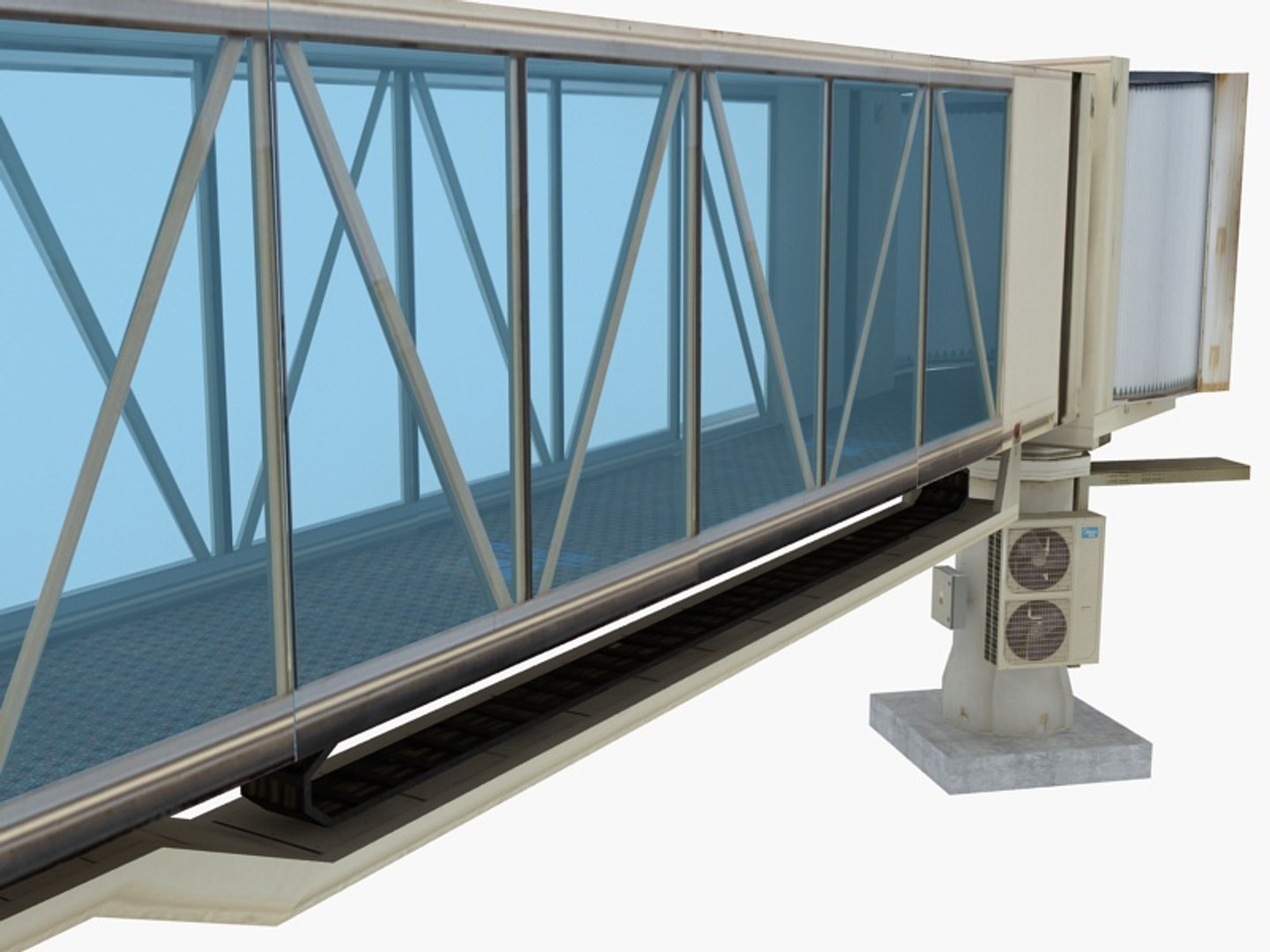 3D Airport Terminal Jetway Bridge Model - TurboSquid 1373341