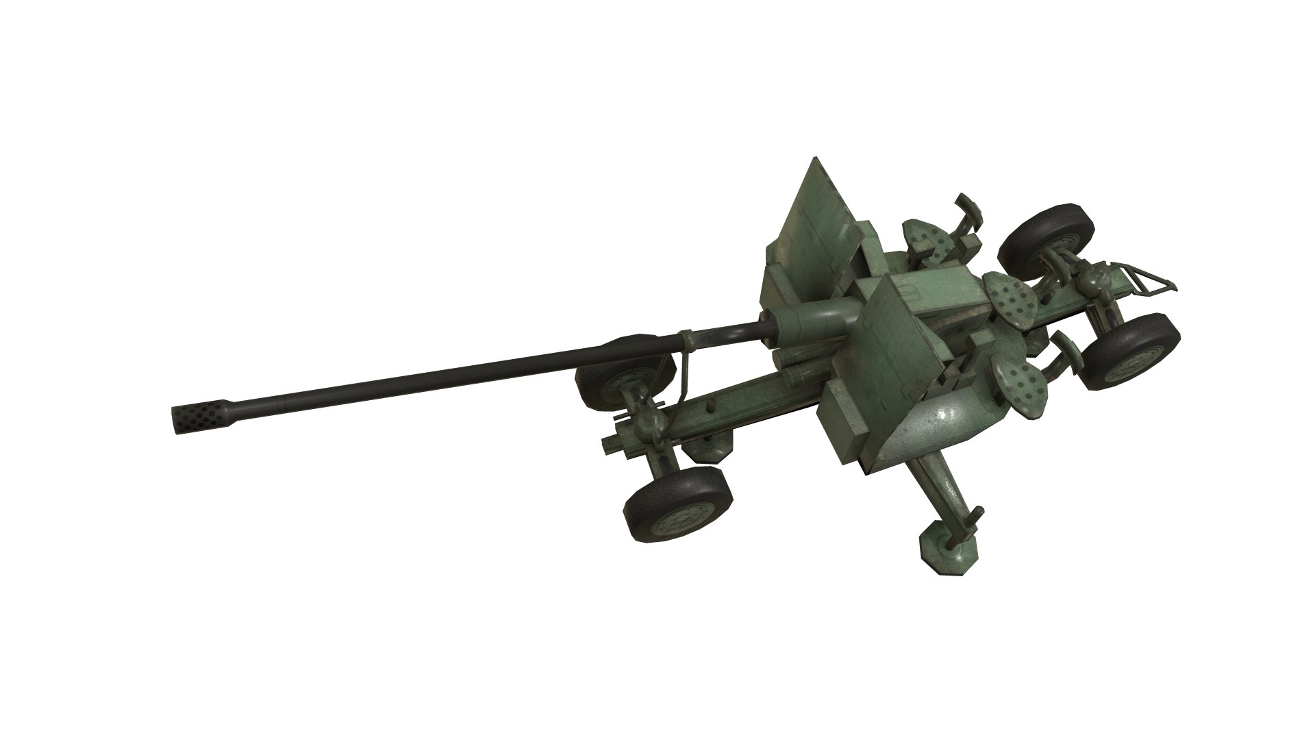 3D Azp S60 Altillery Military Vehicle Model - TurboSquid 1376642