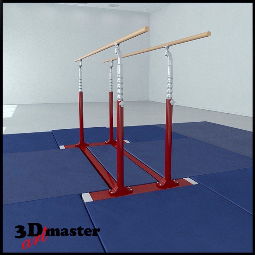 Gymnastics Parallel Bars 3D Model - TurboSquid 1190575