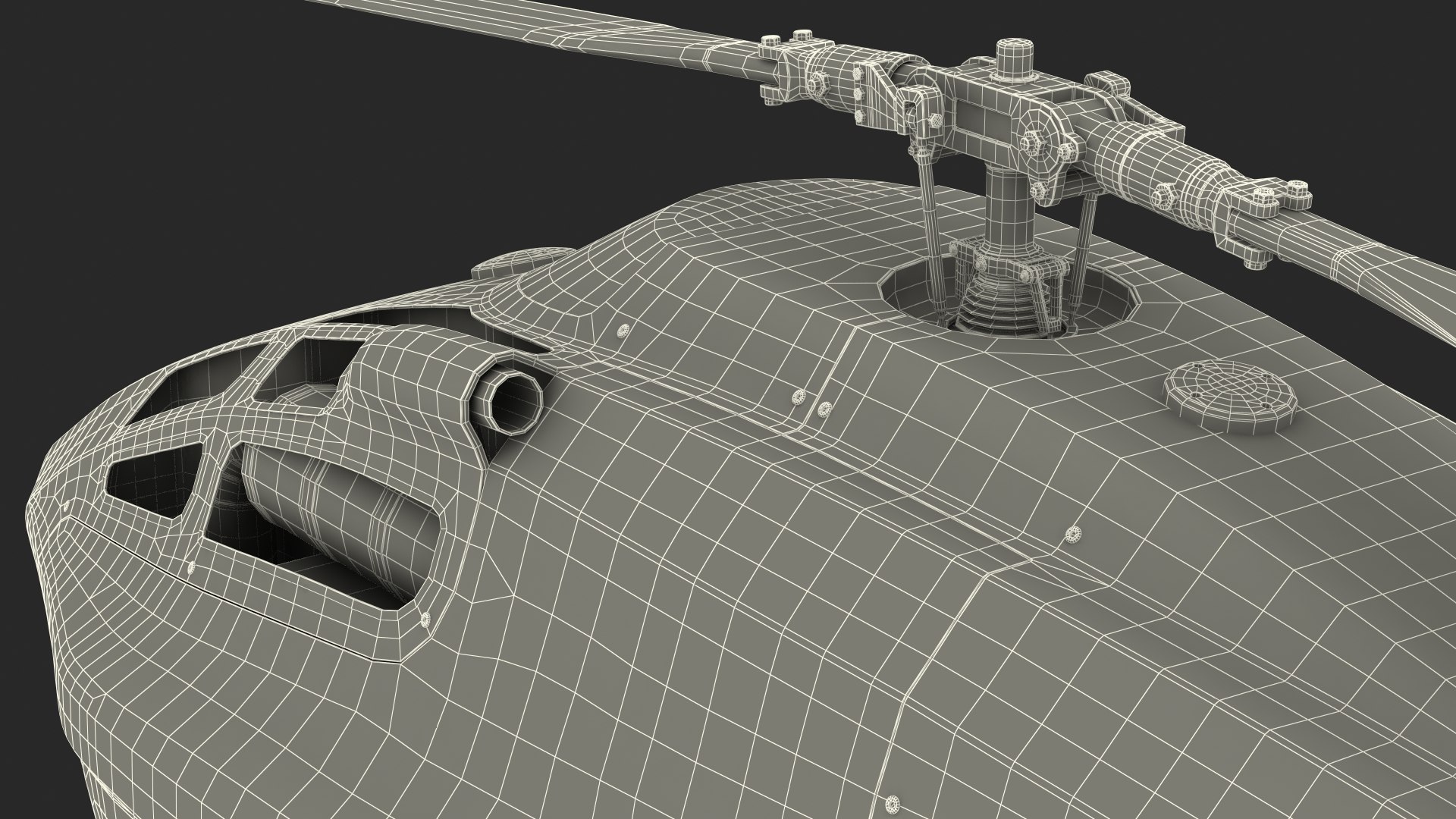 UMS Skeldar V200 UAV Helicopter Rigged For Maya 3D - TurboSquid 2031967