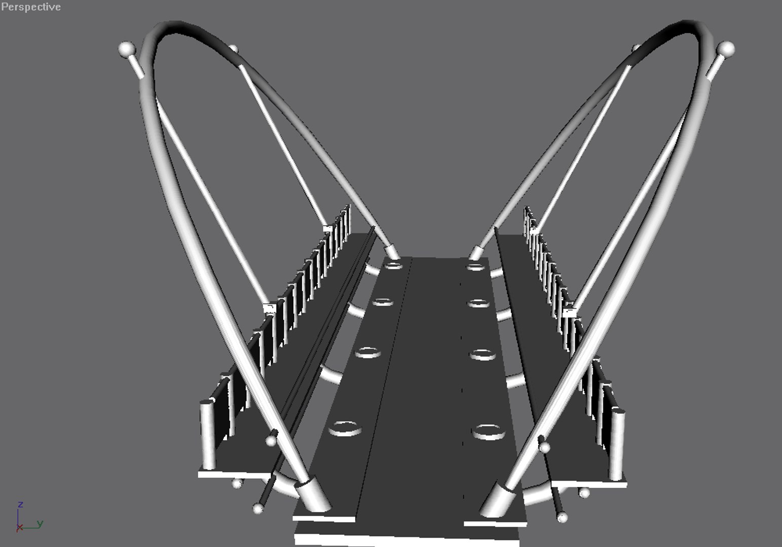 3ds Max Modern Bridge