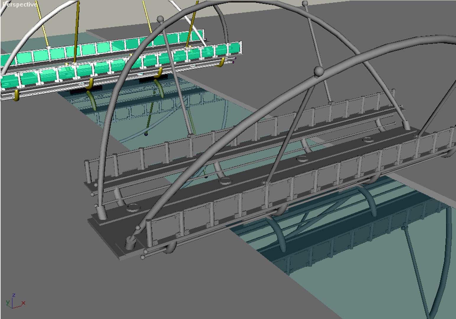 3ds Max Modern Bridge