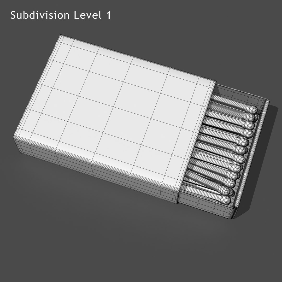 3d Model Of Matchboxes Matches