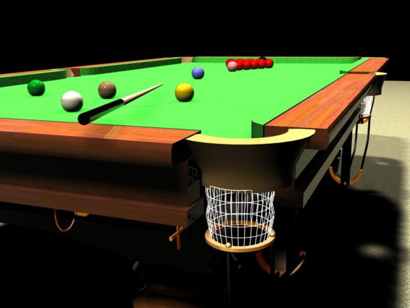 3d snooker table