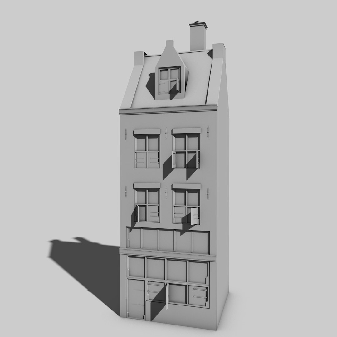 3D Model Dutch House - TurboSquid 1346588