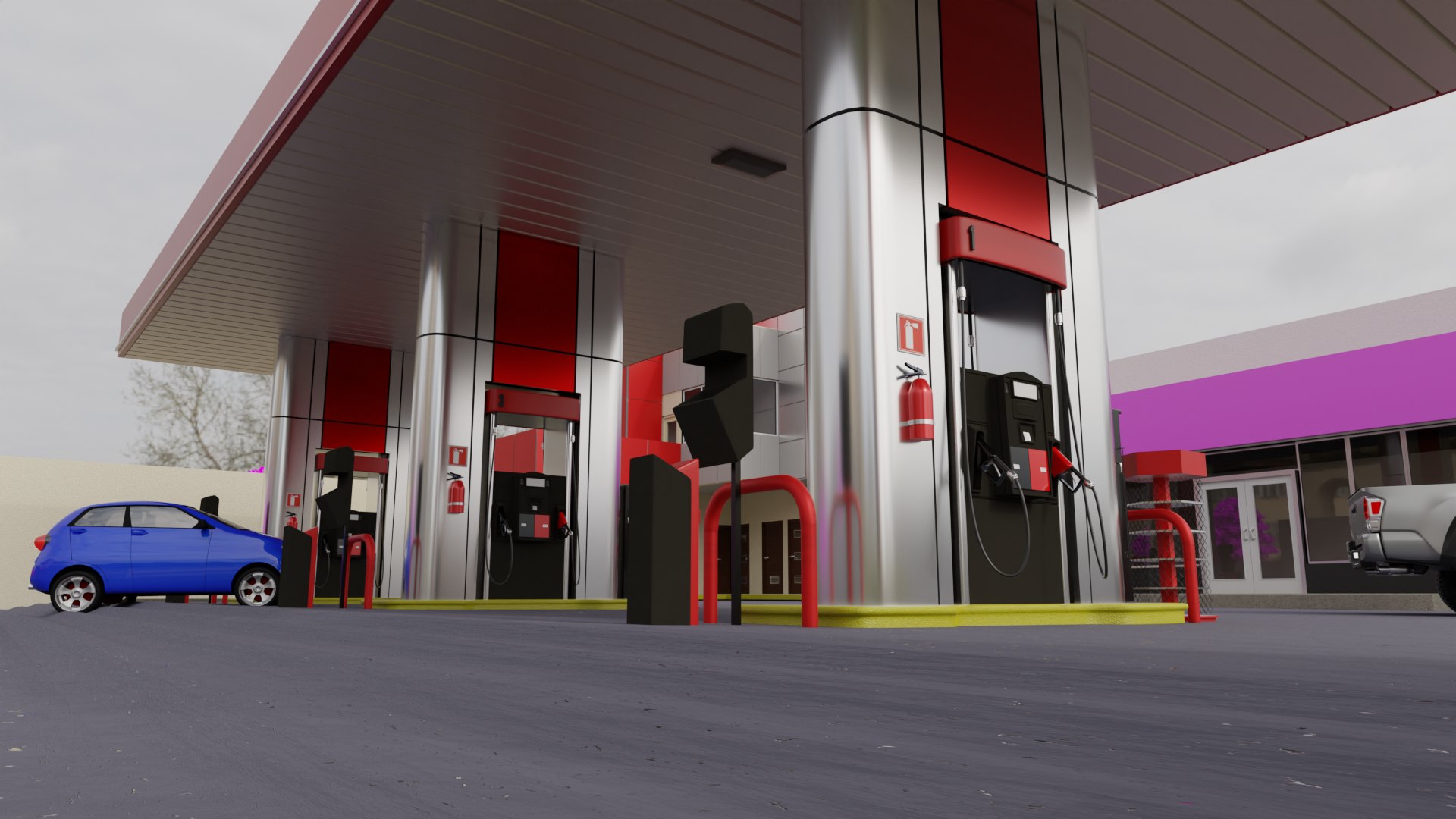 Gas Pump Design 3D Model - TurboSquid 1960670