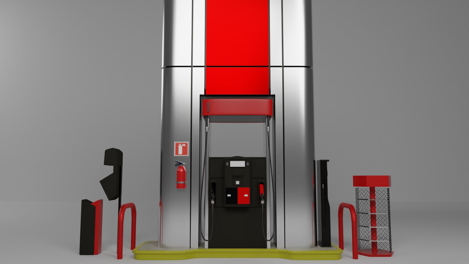Gas Pump Design 3D Model - TurboSquid 1960670