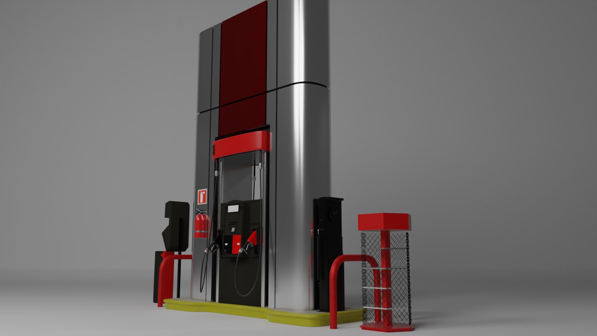 Gas Pump Design 3D Model - TurboSquid 1960670