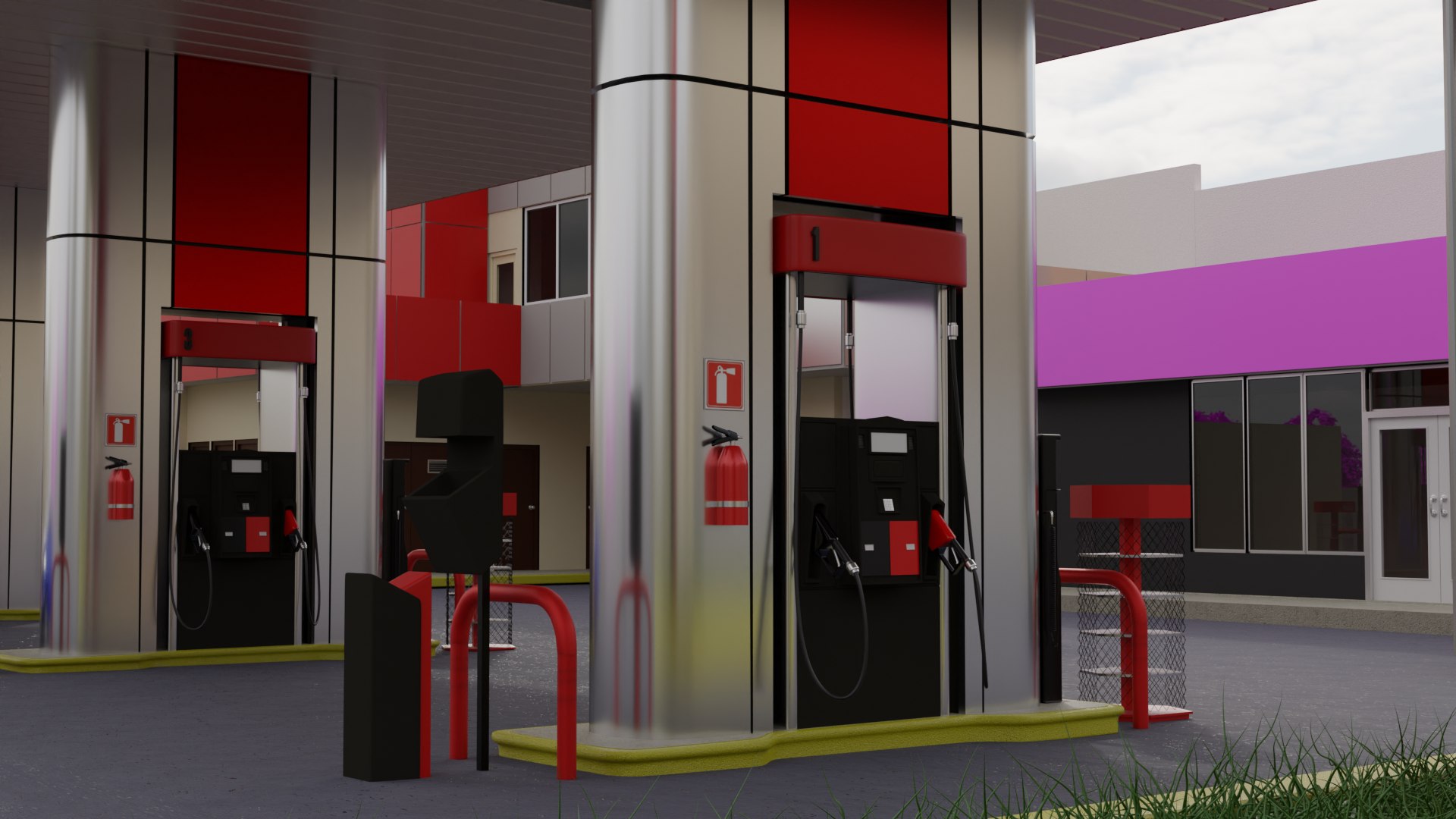 Gas Pump Design 3D Model - TurboSquid 1960670