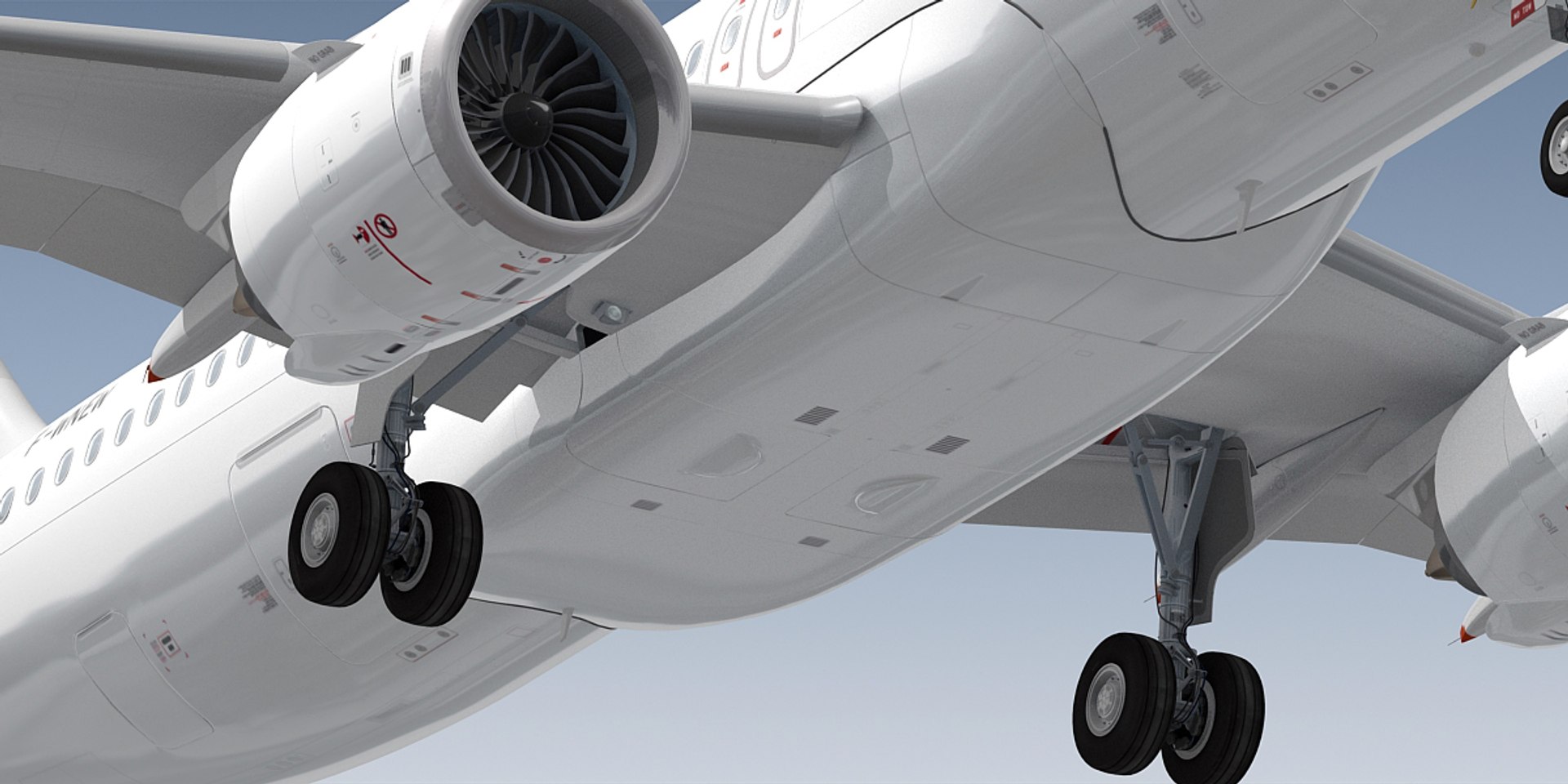 3D model airbus a320neo generic white - TurboSquid 1166213