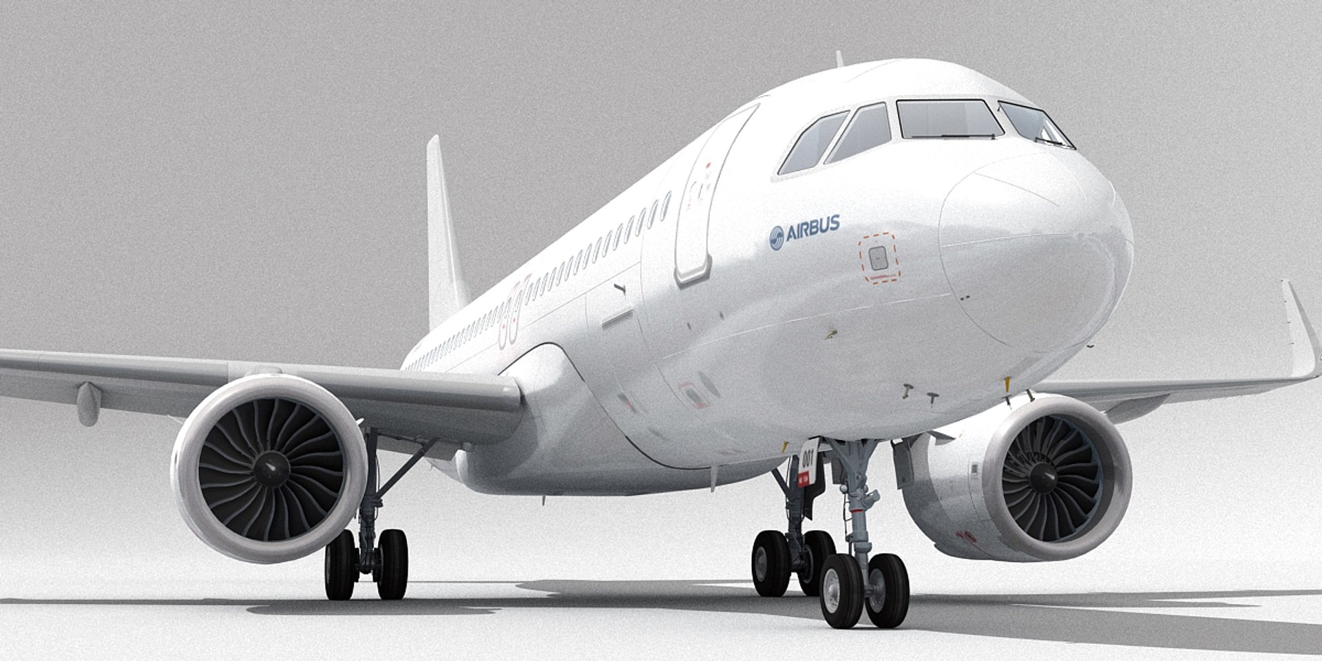 3D model airbus a320neo generic white - TurboSquid 1166213