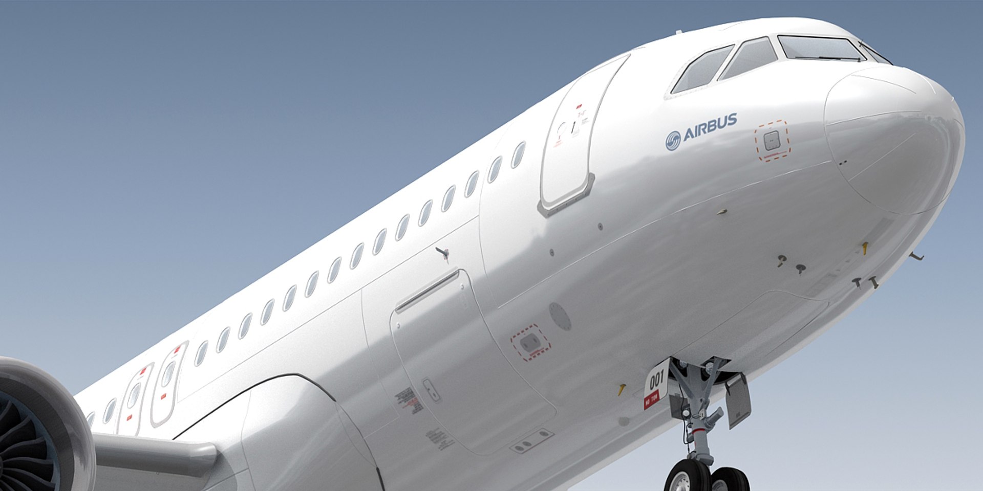 3D model airbus a320neo generic white - TurboSquid 1166213