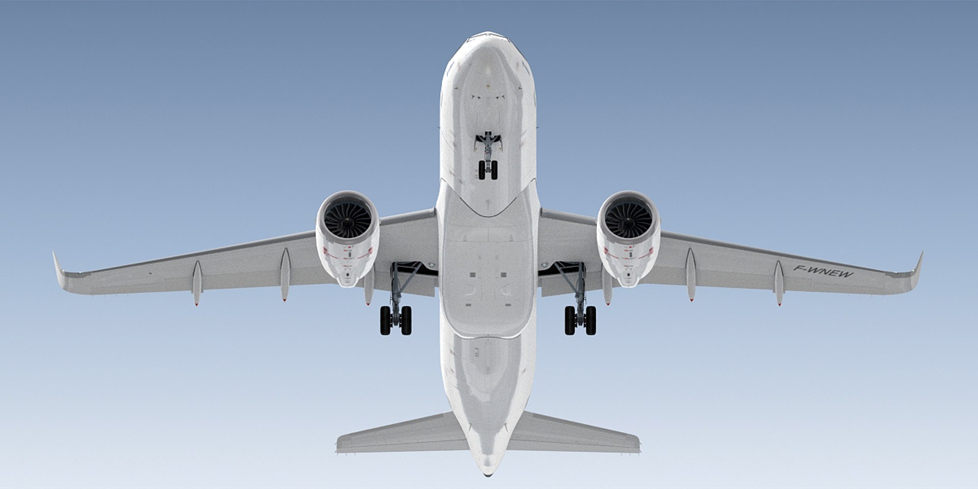 3D model airbus a320neo generic white - TurboSquid 1166213