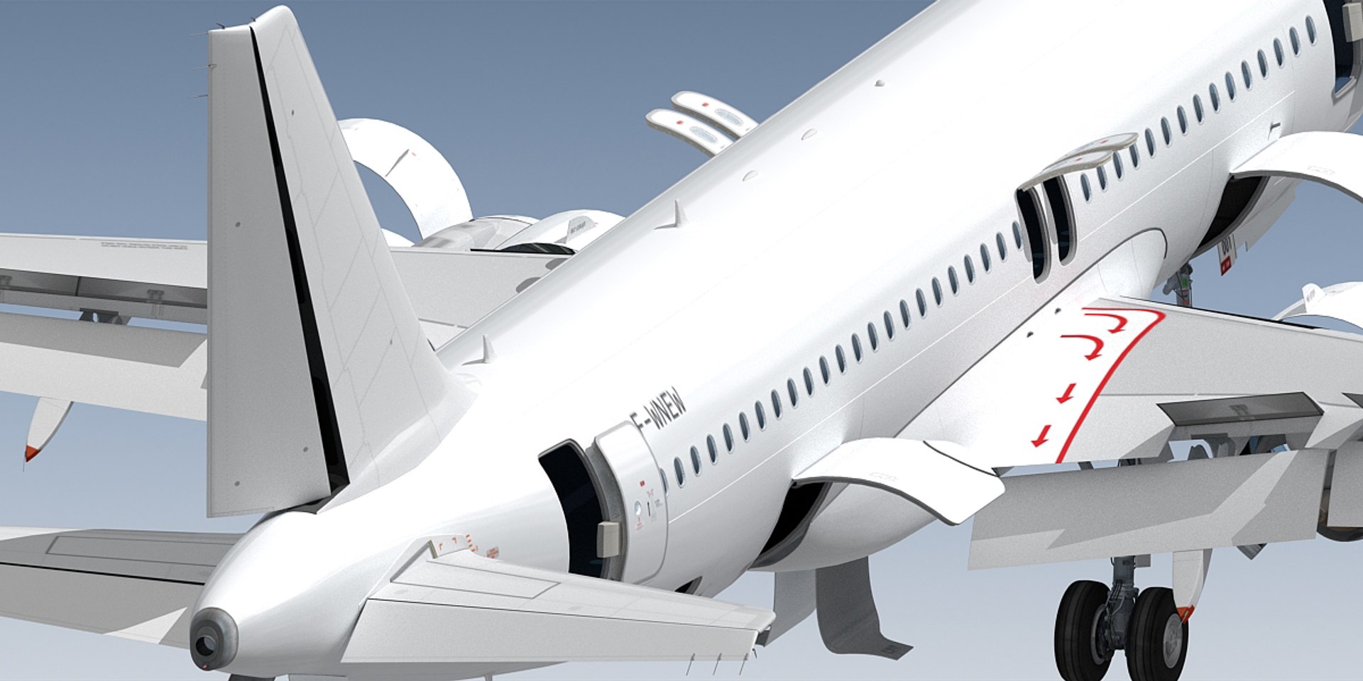 3D model airbus a320neo generic white - TurboSquid 1166213