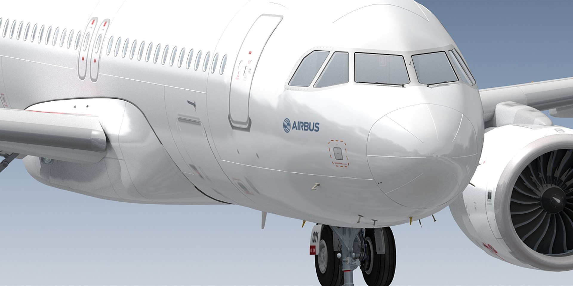 3D model airbus a320neo generic white - TurboSquid 1166213