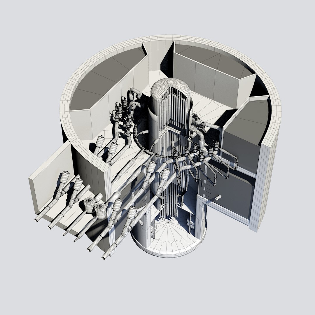 3d Nuclear Reactor - Cutaway