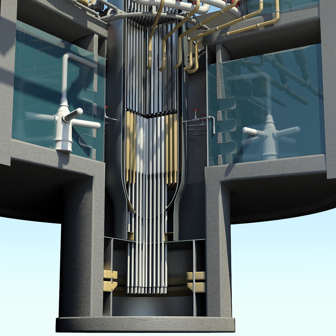 3d Nuclear Reactor - Cutaway
