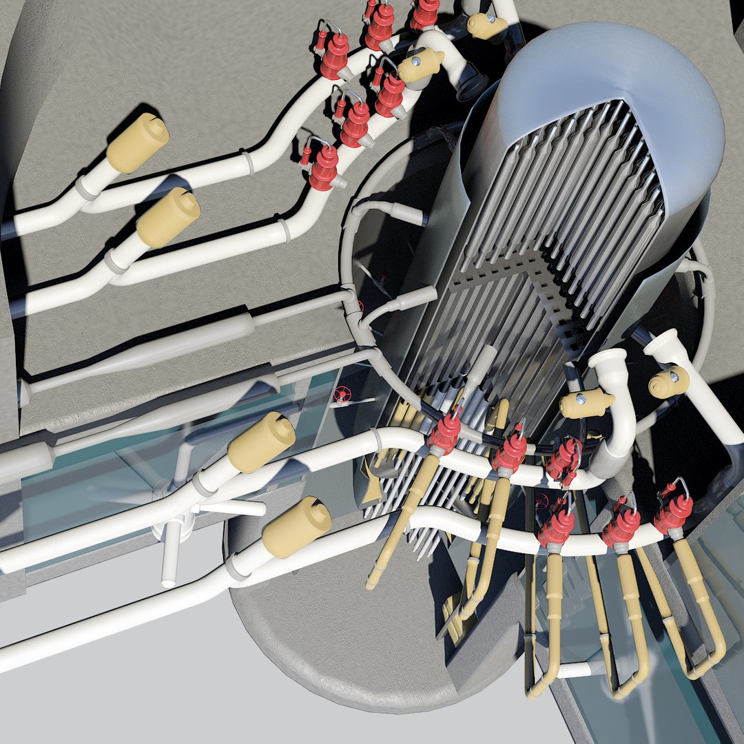 3d Nuclear Reactor - Cutaway