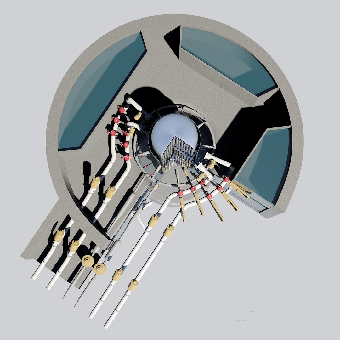 3d Nuclear Reactor - Cutaway