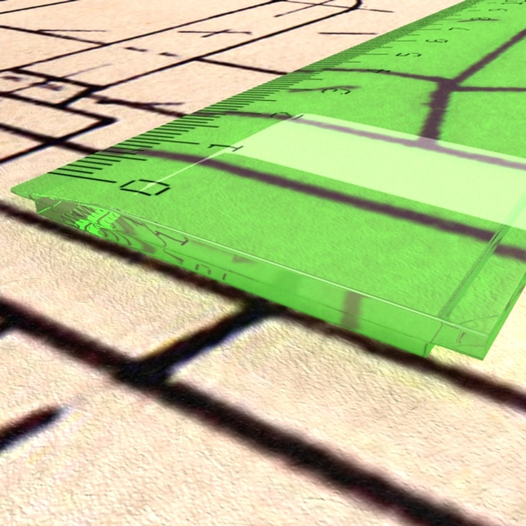 3d model ruler