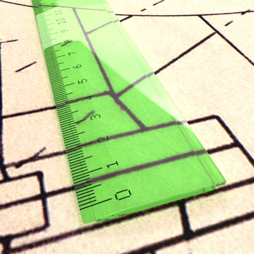 3d model ruler