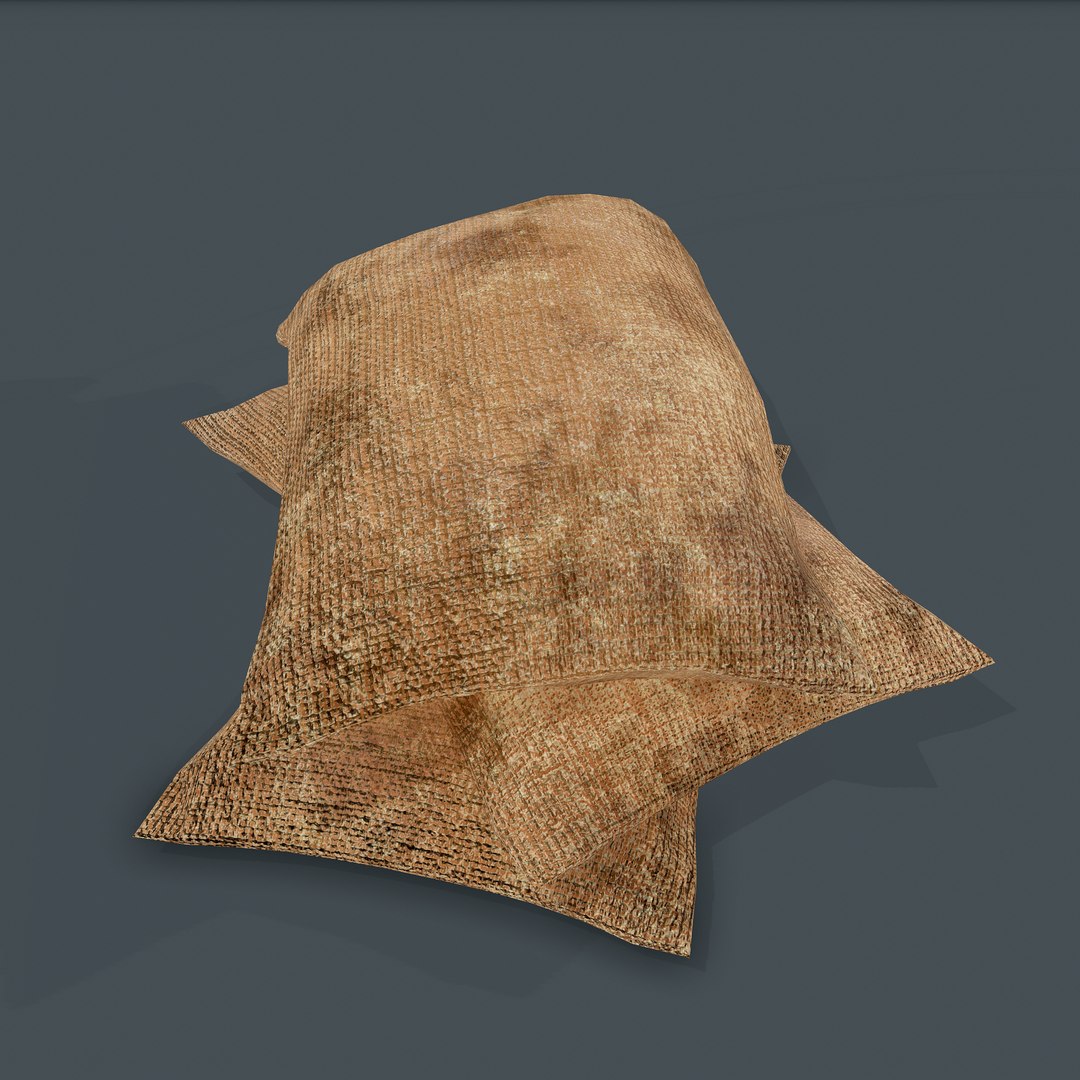 3D Burlap Sacks Unorderly - TurboSquid 1443371