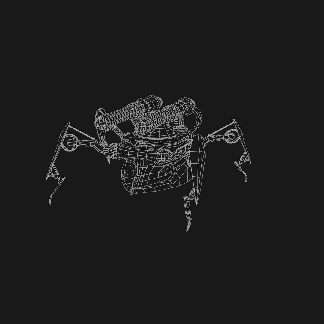 Robot Spider Cyber 3D Model - TurboSquid 1582763