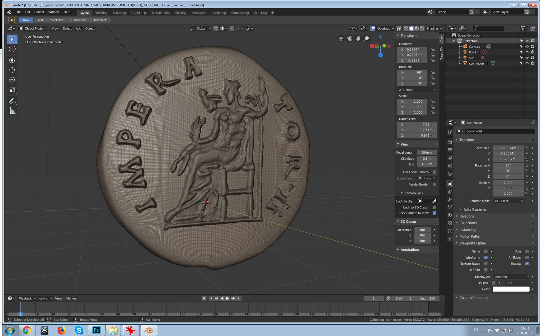 3D Print Coin - TurboSquid 1443538