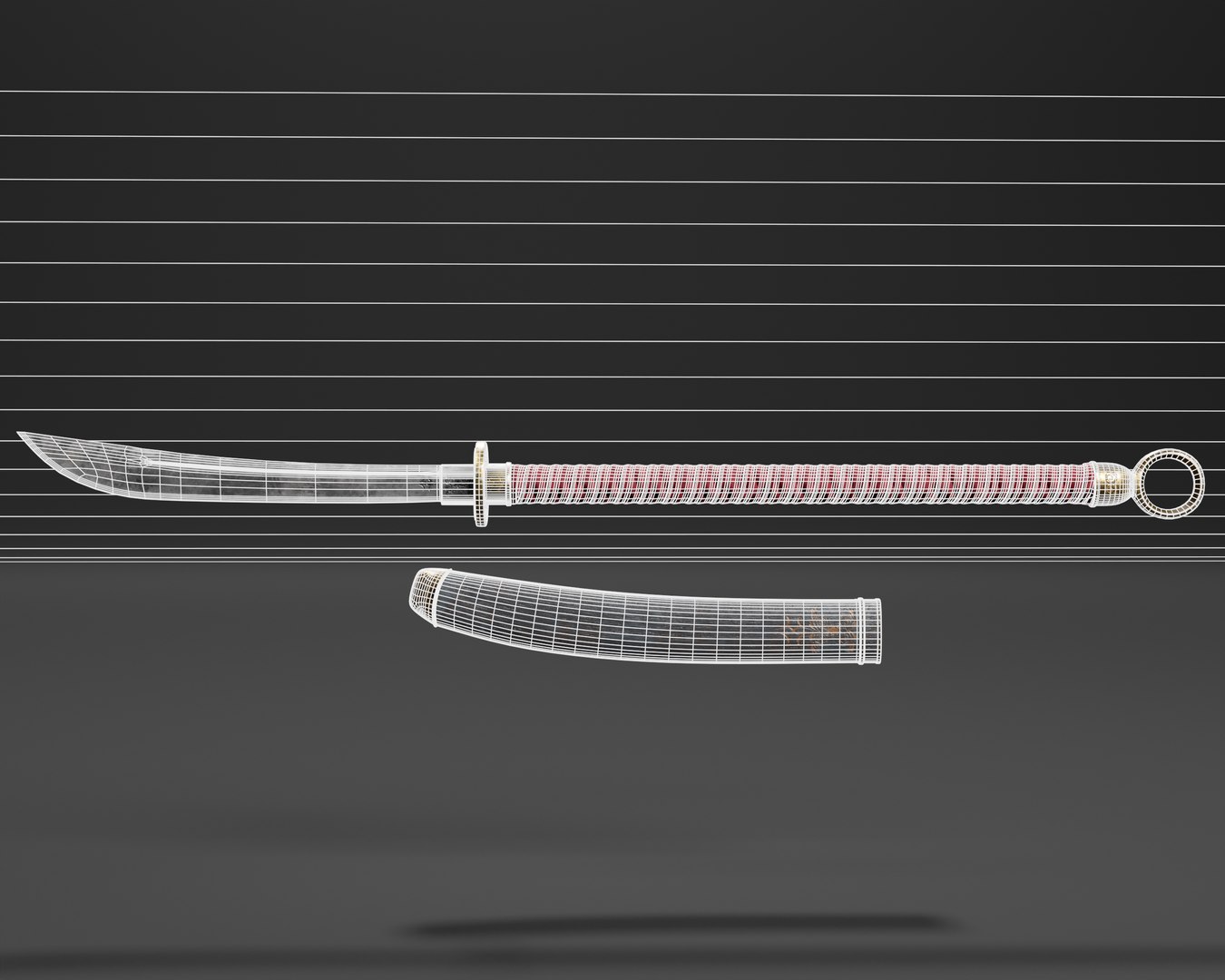 Asian Weapon - Naginata 3D Model - TurboSquid 2251658
