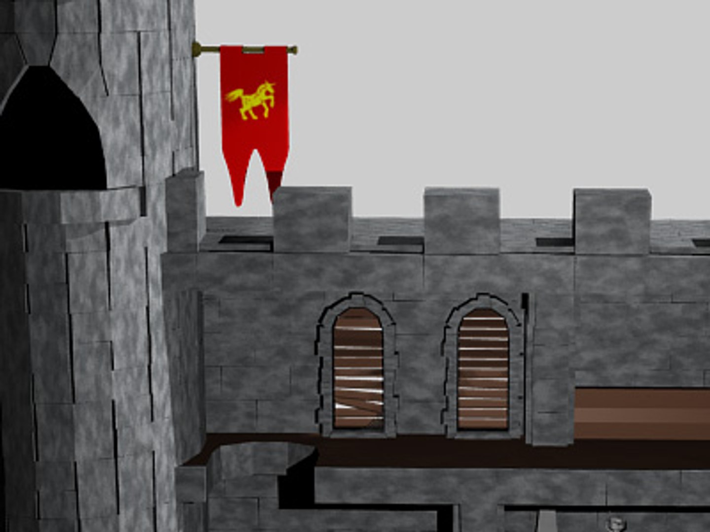 cutaway castle 3d model