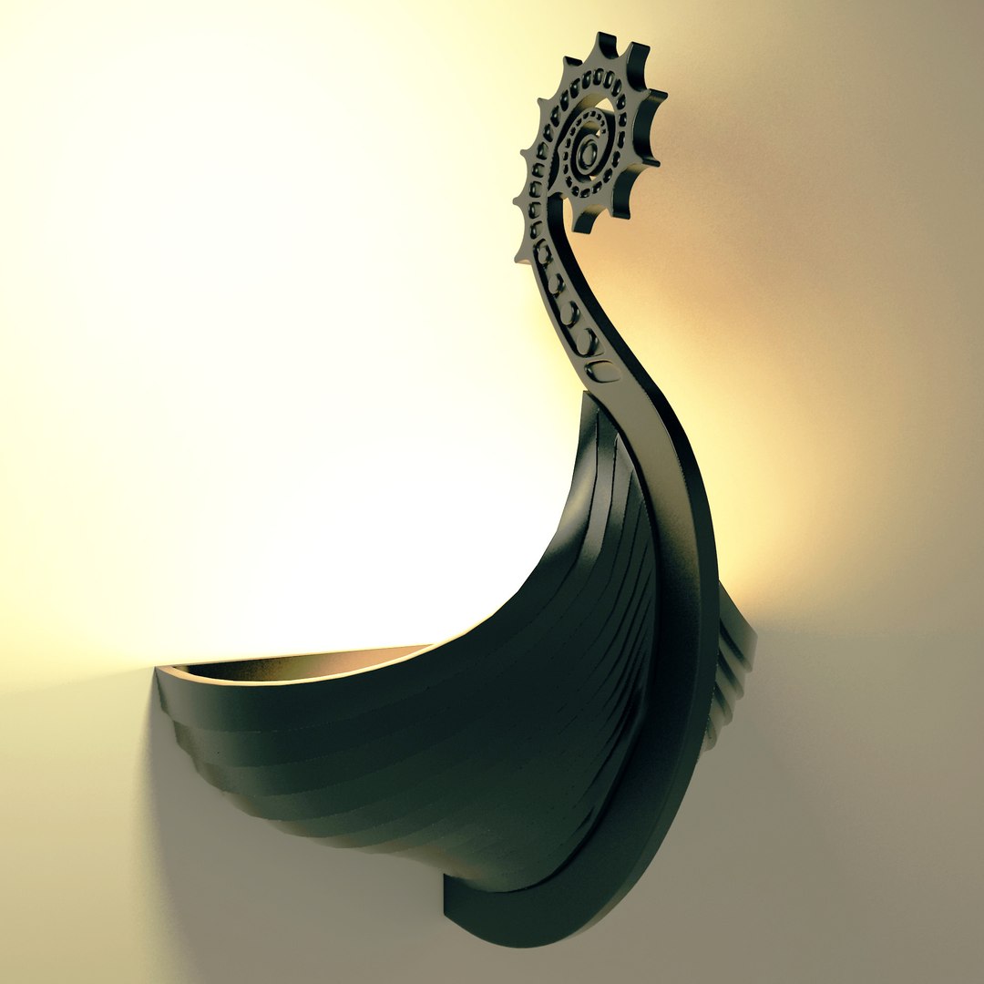 3D Drakkar Lamp - TurboSquid 1533339