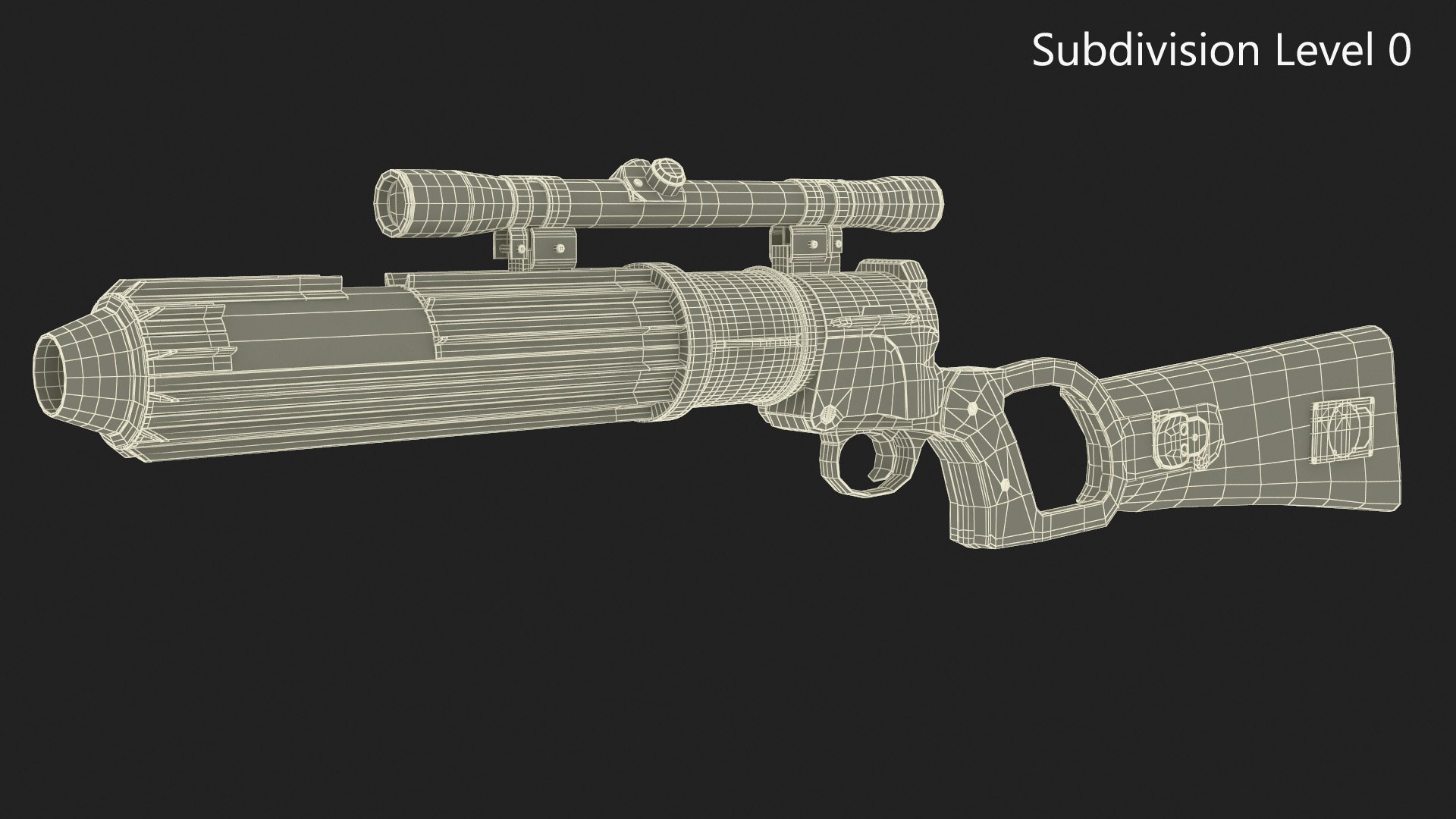 EE-3 Boba Fett Blaster From Star Wars 3D - TurboSquid 2292212