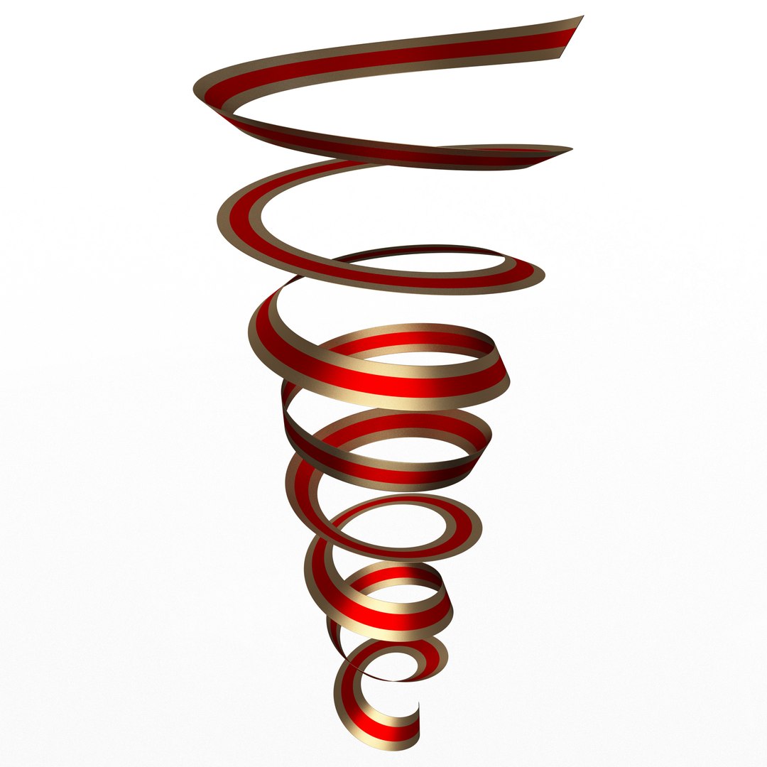 Curly Ribbon 3D - TurboSquid 2001594