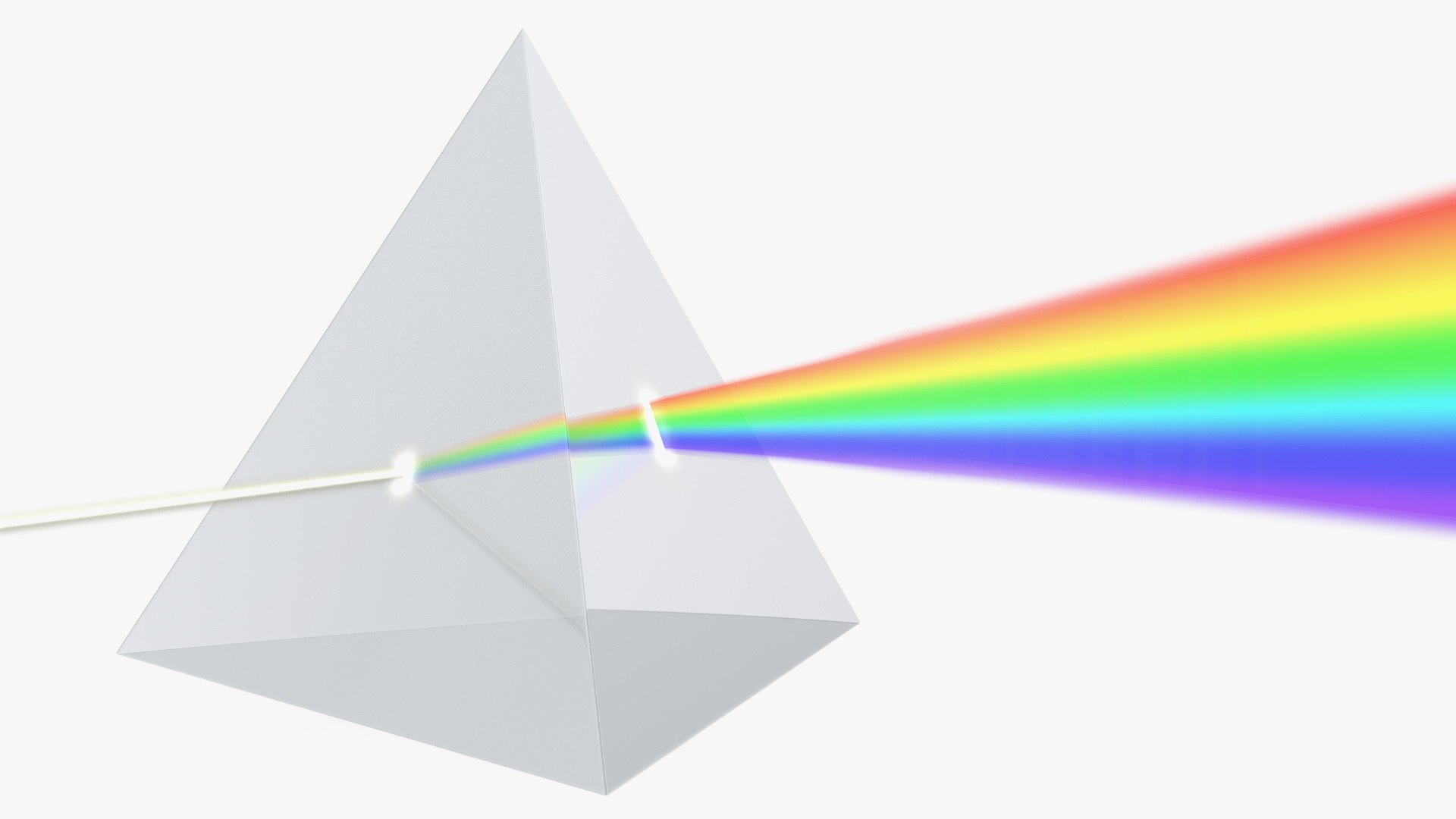 Glass Pyramid Refraction of Light Spectrum 3D model - TurboSquid 1738088