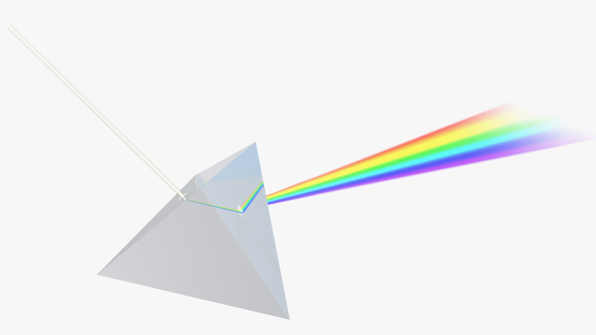Glass Pyramid Refraction of Light Spectrum 3D model - TurboSquid 1738088