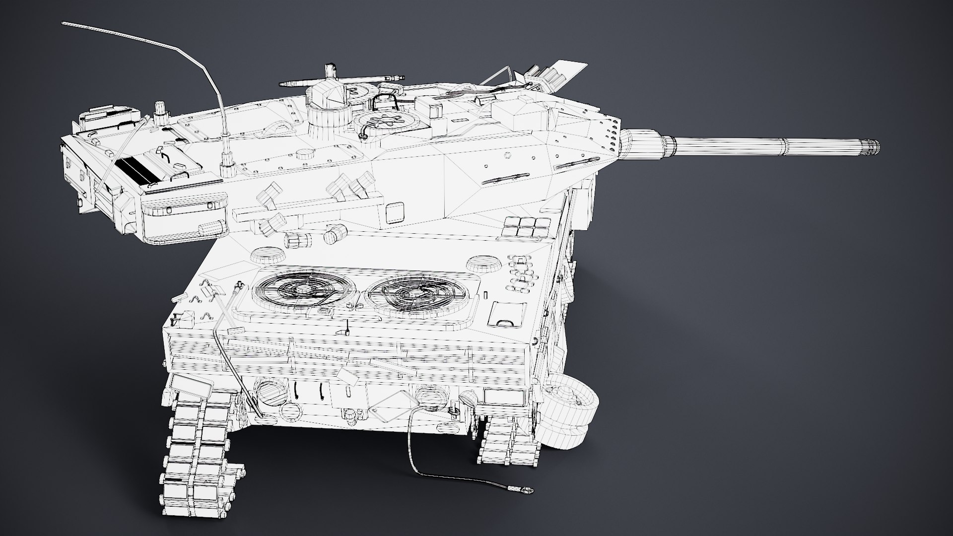 3D model Leopard 2A7 Tank Destroyed - TurboSquid 2162796