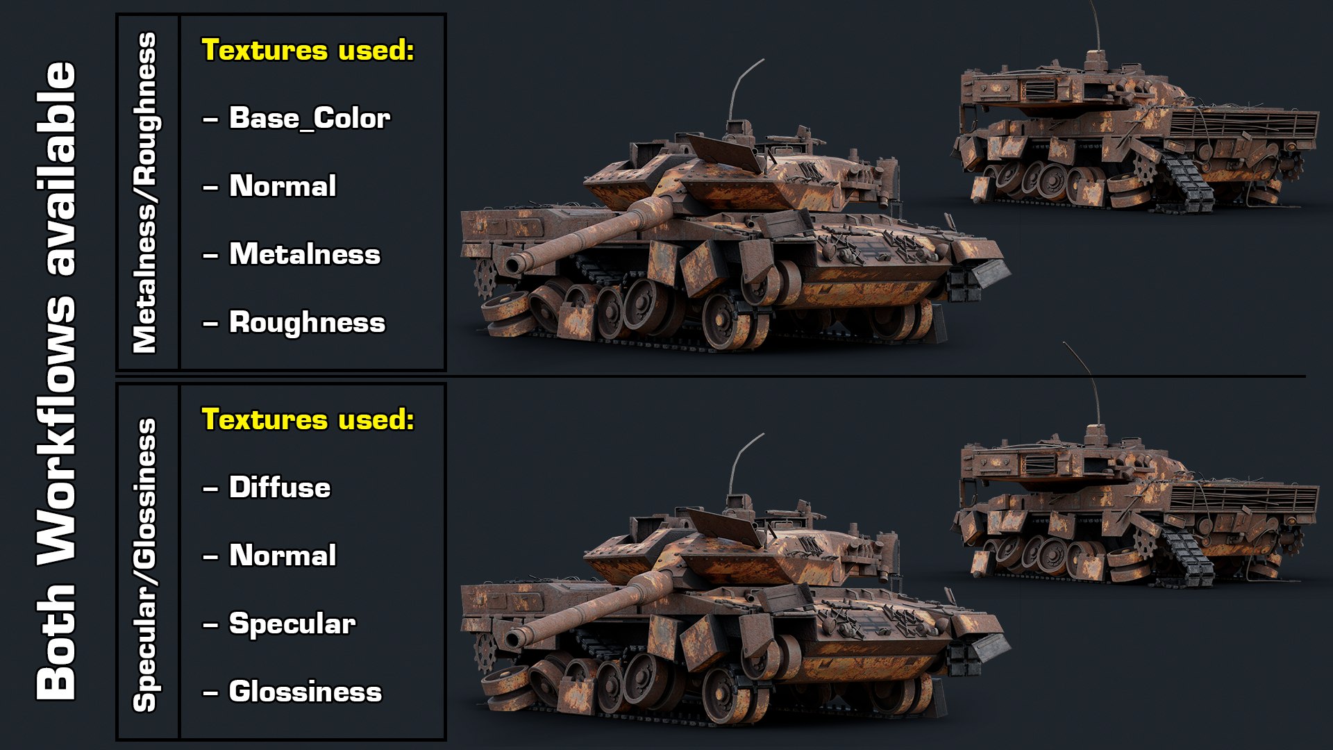 3D model Leopard 2A7 Tank Destroyed - TurboSquid 2162796