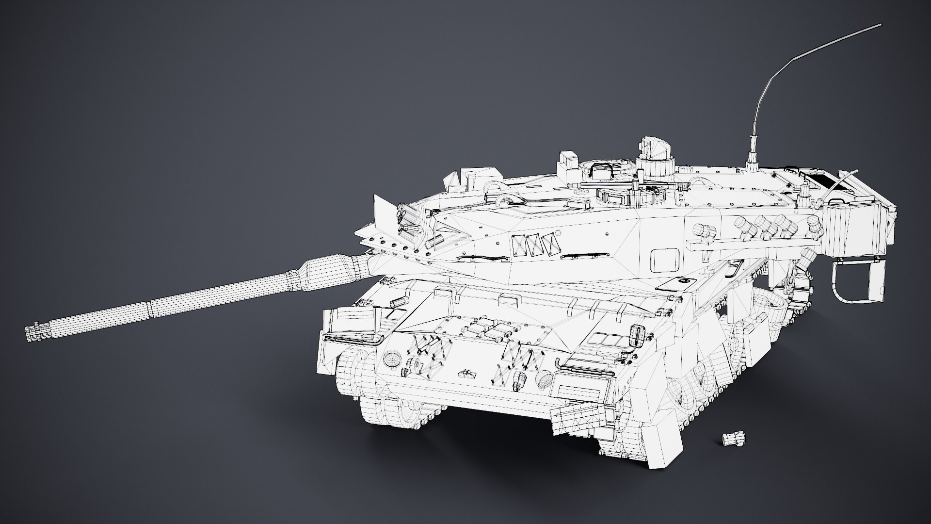 3D model Leopard 2A7 Tank Destroyed - TurboSquid 2162796