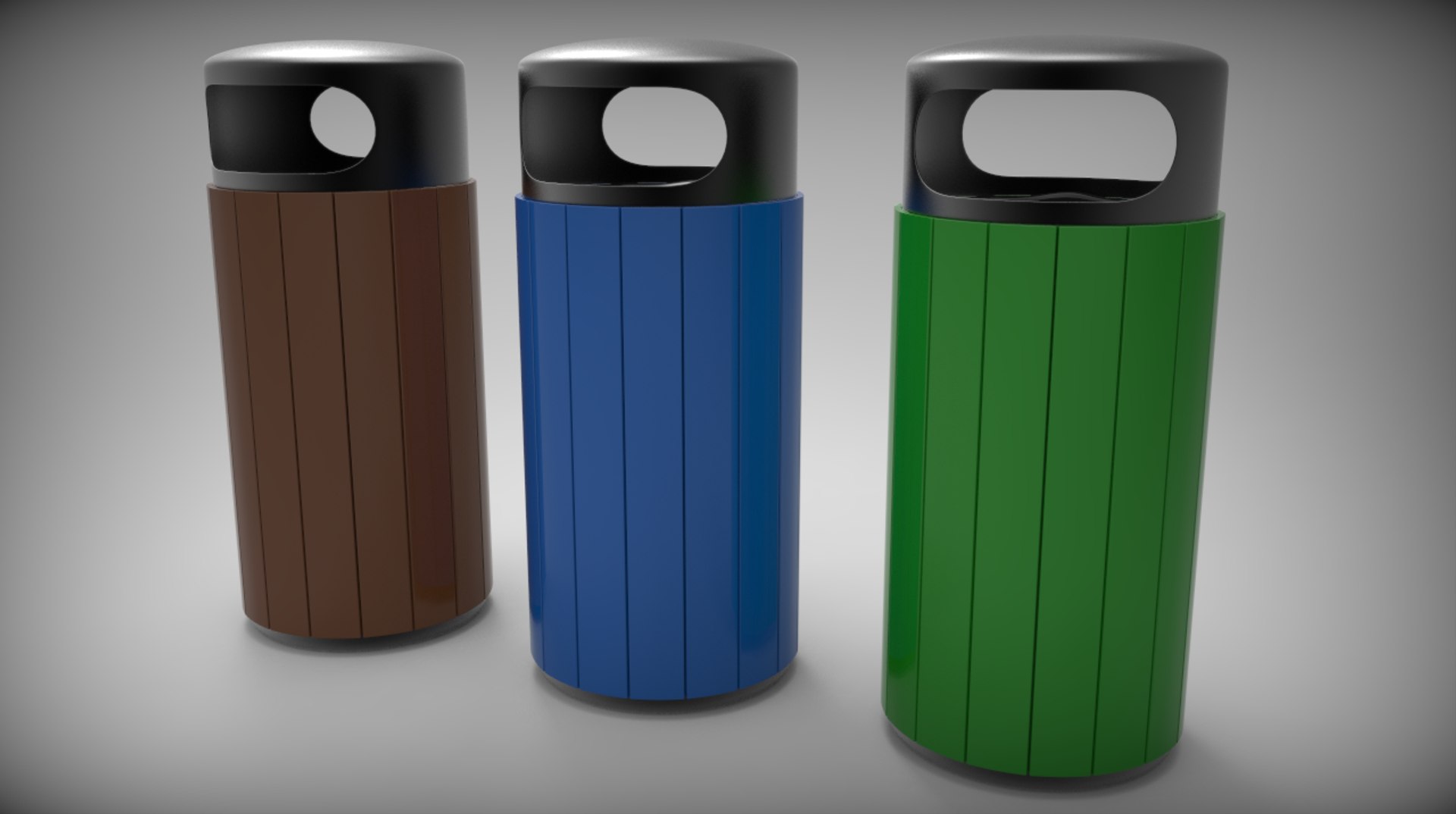 3d 3ds outdoor dustbin