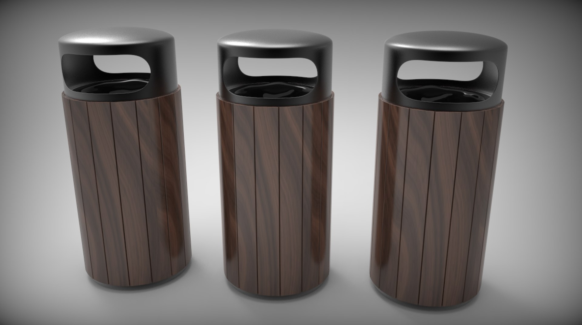3d 3ds Outdoor Dustbin