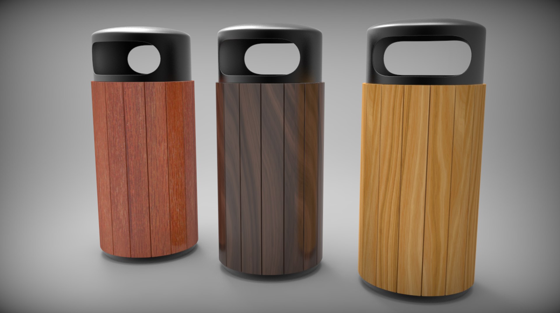 3d 3ds outdoor dustbin