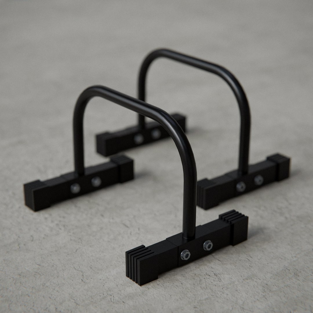 3D Realistic Metal Parallettes Model - TurboSquid 2354828