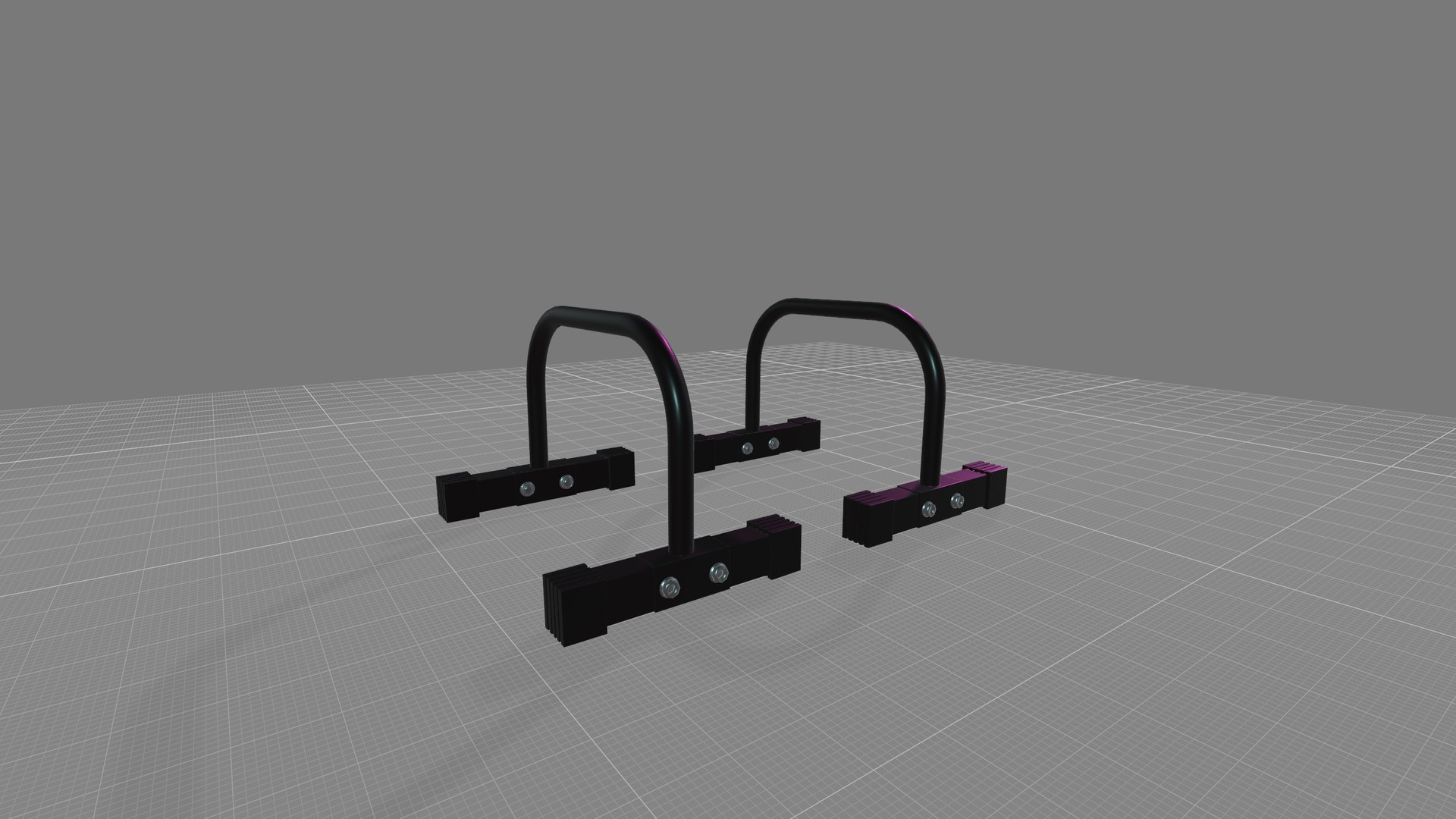 3D Realistic Metal Parallettes Model - TurboSquid 2354828