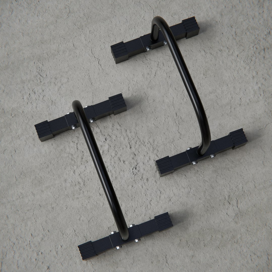 3D Realistic Metal Parallettes Model - TurboSquid 2354828