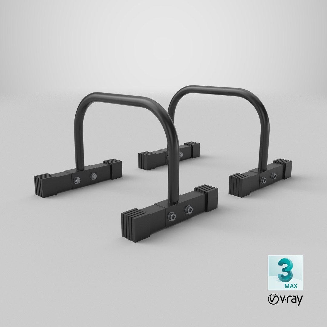 3D Realistic Metal Parallettes Model - TurboSquid 2354828