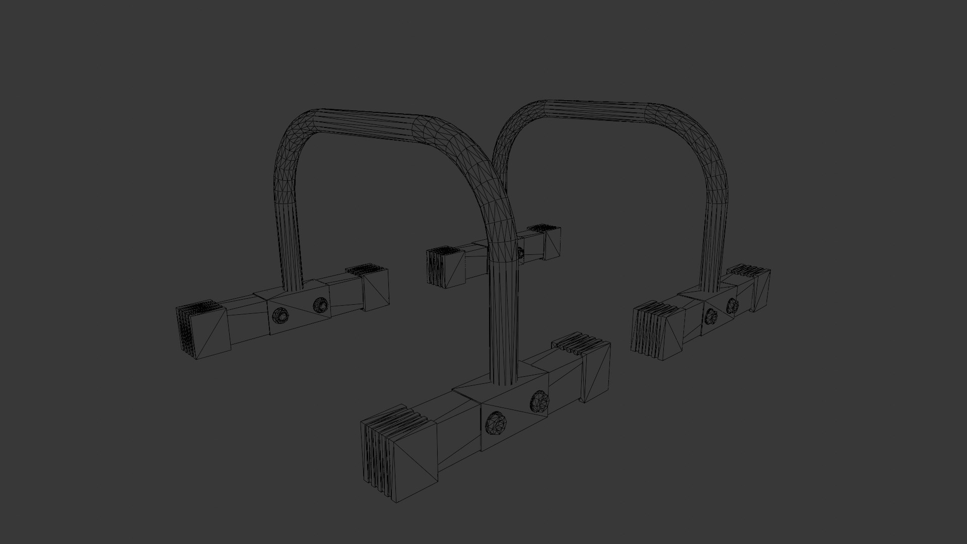 3D Realistic Metal Parallettes Model - TurboSquid 2354828